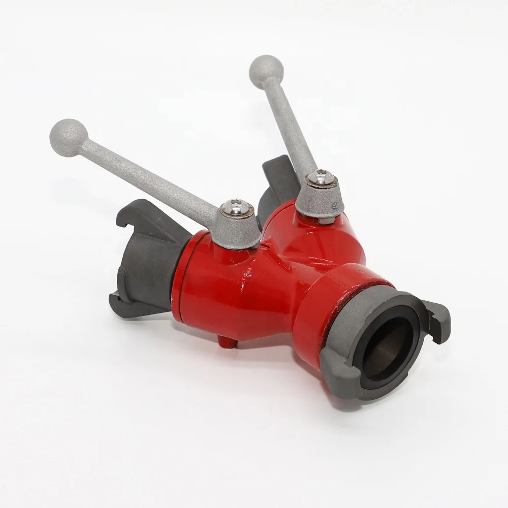China Aluminum Y Type Fire Hydrant Water Divider BS Single Ear Water ...